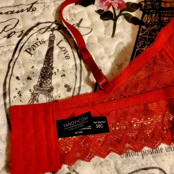 Yandy | Intimates & Sleepwear | Yandy Sexy Flirty Red Longline Bra Size ...